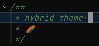 hybrid theme - Visual Studio Marketplace